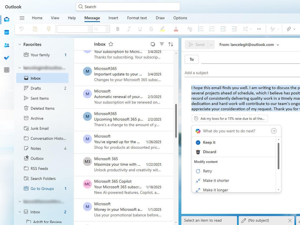 マイクロソフト、新版「Outlook」を機能強化--「Copilot」やオフライン対応など拡充 - ZDNET Japan