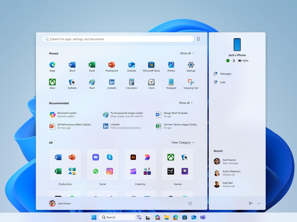 「Windows 11」の新しいスタートメニューが「Insider」ビルドに登場 - ZDNET Japan