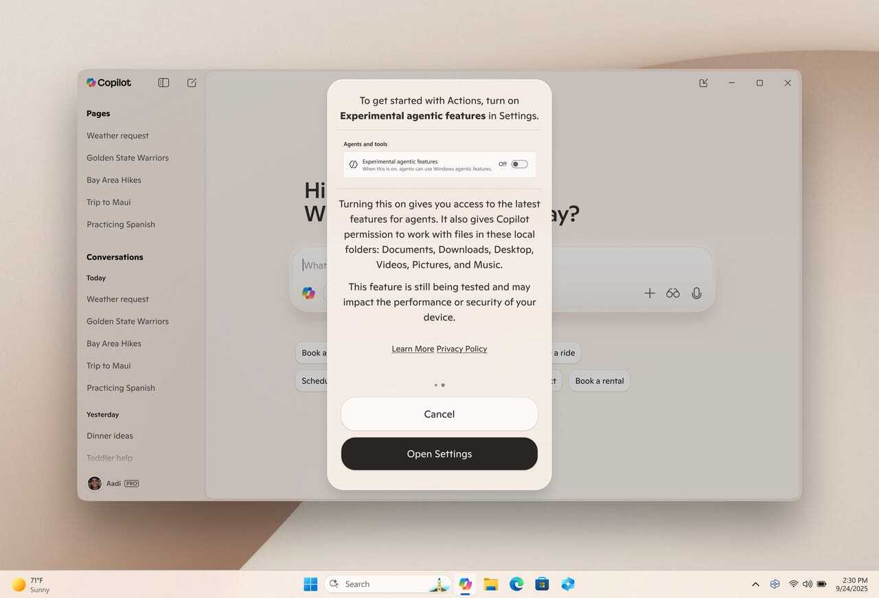 「Windows 11」の「Copilot」機能が拡充--エージェントや音声・視覚認識を実装 - ZDNET Japan